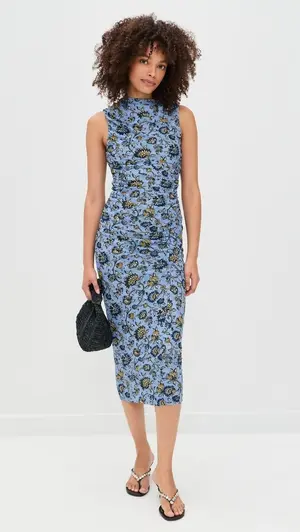 Veronica Beard Sylviani Sleeveless Midi Dress