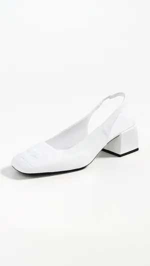 COURREGES Heritage Vinyl Slingbacks