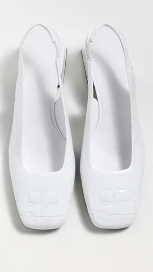 COURREGES Heritage Vinyl Slingbacks