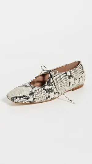 ANDREA GOMEZ Amelia Python Flats