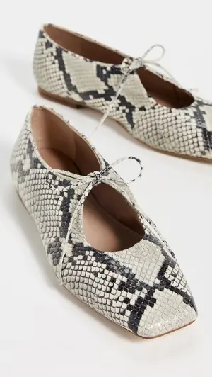 ANDREA GOMEZ Amelia Python Flats