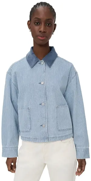 Xirena Baldwin Striped Denim Jacket