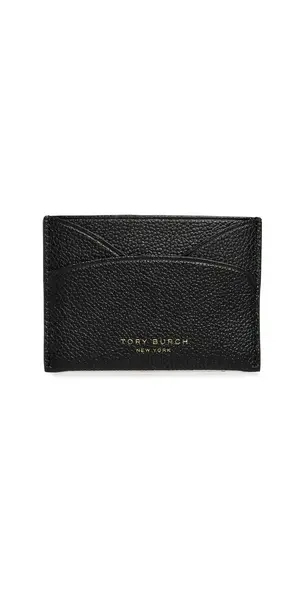 Tory Burch Romy Flat Card Case - Black