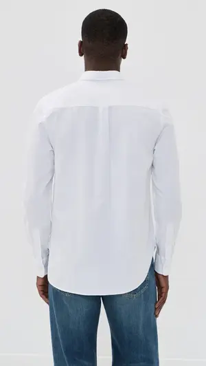 Officine Générale New Oxford Button Down Shirt - Optical White