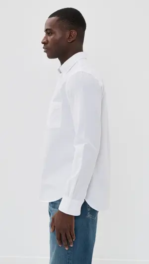Officine Générale New Oxford Button Down Shirt - Optical White