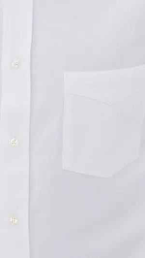Officine Générale New Oxford Button Down Shirt - Optical White