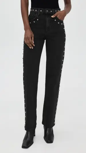 Joe's Jeans The Margot Studded Straight Jeans