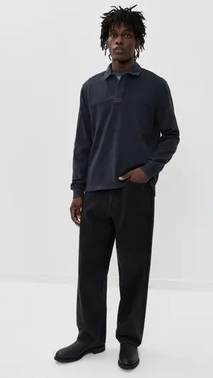 Rag & Bone Washed Rugby Polo