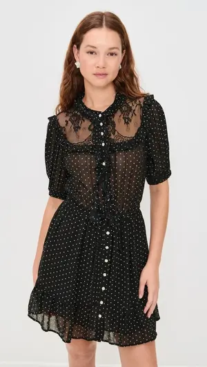Sea Melody Polka Dot Mini Dress