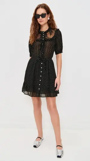 Sea Melody Polka Dot Mini Dress
