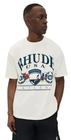 Rhude Usa Sailing Icon Tee