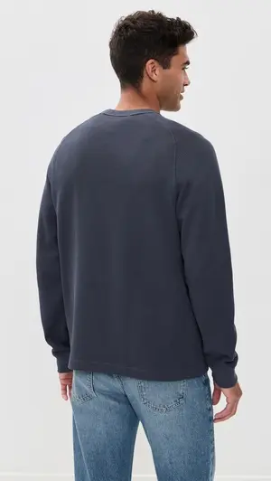 Madewell Long-sleeve Thermal Tee - Coal