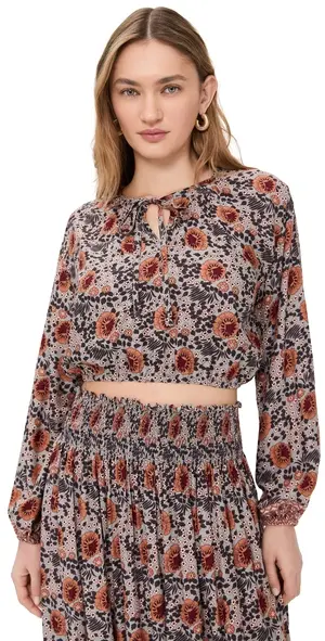 Natalie Martin Amelia Floral Voile Top