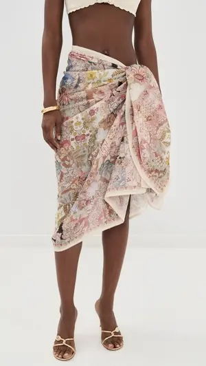 Zimmermann Printed Cotton Pareo