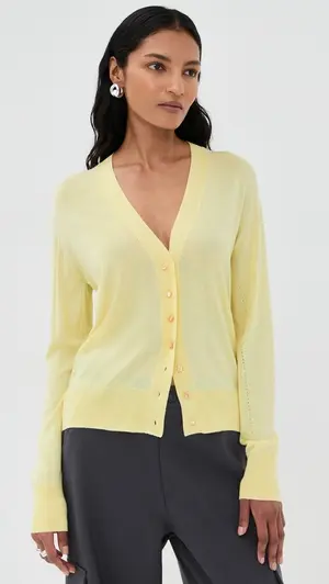 JIL SANDER Cashmere Blend V-neck Cardigan