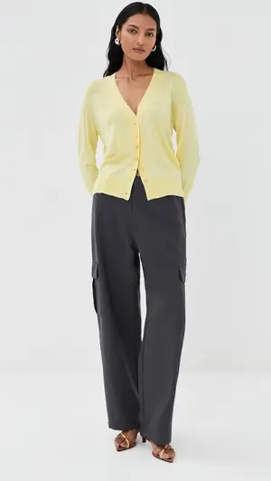 JIL SANDER Cashmere Blend V-neck Cardigan