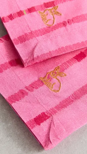 CONIGLIO PALM BEACH Napkin Set - Lane Lines Pink Float