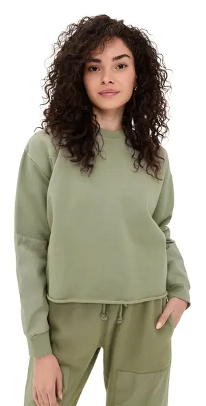 LESET Jamie Patch Crew Neck Sweatshirt