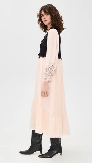Sea Adelina Battenberg Lace Combo Dress - Multi