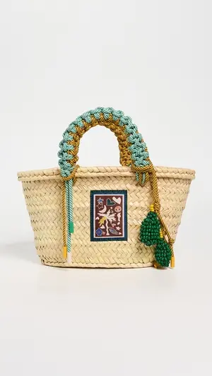 ALEMAIS Macrame Mini Basket Bag