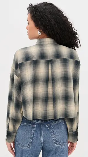 Rag & Bone Marin Cropped Plaid Shirt
