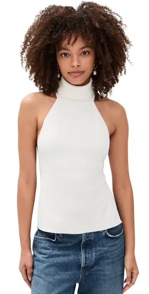 Cult Gaia Wake Knit Top - Off White