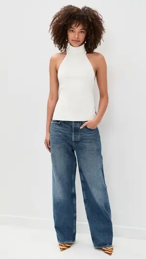 Cult Gaia Wake Knit Top - Off White