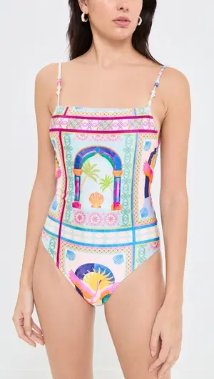 Minkpink Elysia Printed One-piece Swimsuit