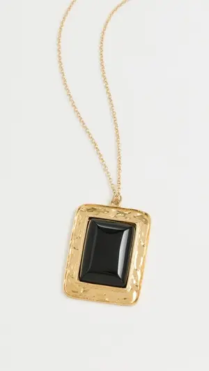 MAYAMAR Rectangle Pendant Necklace