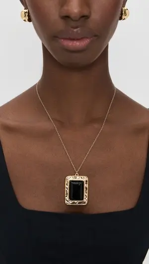 MAYAMAR Rectangle Pendant Necklace
