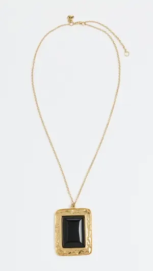 MAYAMAR Rectangle Pendant Necklace