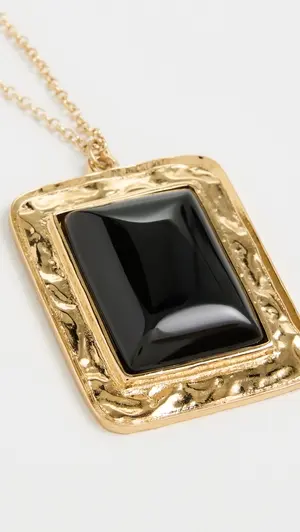 MAYAMAR Rectangle Pendant Necklace