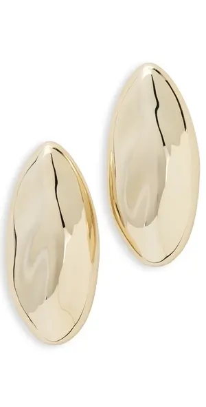 LUV AJ The Xl Chrome Orb Stud Earrings - Gold
