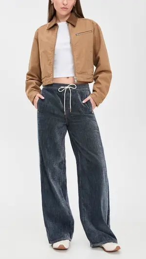 DAZE The Cozy Jean Wide Leg Pull-on Jeans