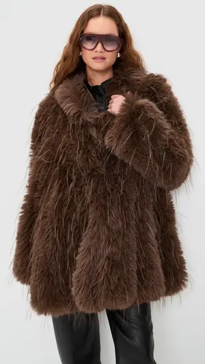 CULTNAKED Delight Faux Fur Coat