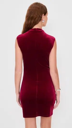 O.P.T Katia Mini Velvet Dress