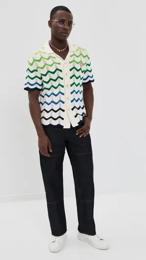 Casablanca Wave Knit Shirt