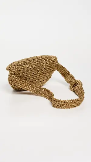 Maria La Rosa Raffia Hip Bag