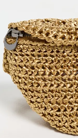 Maria La Rosa Raffia Hip Bag