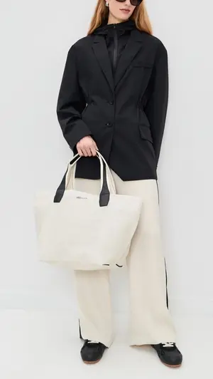 VEE COLLECTIVE Porter Essence Medium Tote - Off-white Paper Wht