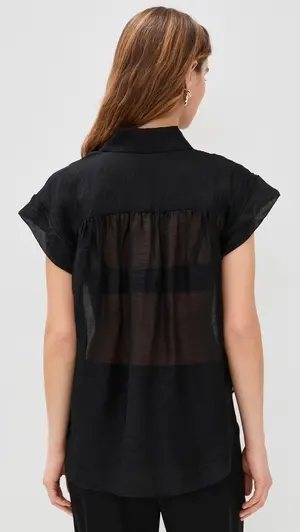 Secular Trinity Top In Sheer Tencel