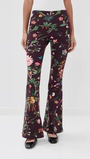 La DoubleJ Floral Print Meditation Pants