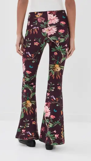 La DoubleJ Floral Print Meditation Pants