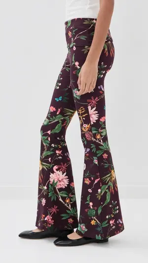 La DoubleJ Floral Print Meditation Pants