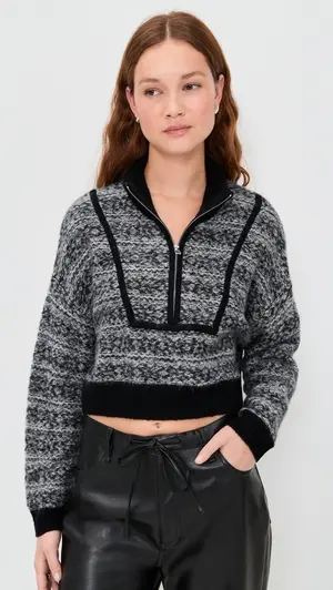 Staud Hampton Quarter Zip Sweater - Telluride