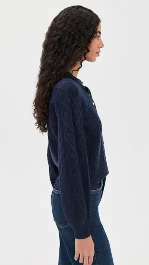 WAYF Signature Cable Knit Cardigan