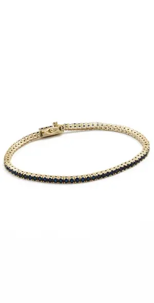 Alexa Leigh Crystal Tennis Bracelet - Yellow Gold