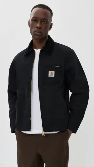 Carhartt Work In Progress Detroit Jacket - Black/rinsed Black