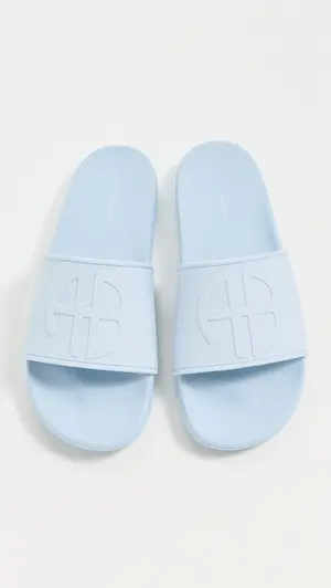 ANINE BING Isla Slides - Pale Blue