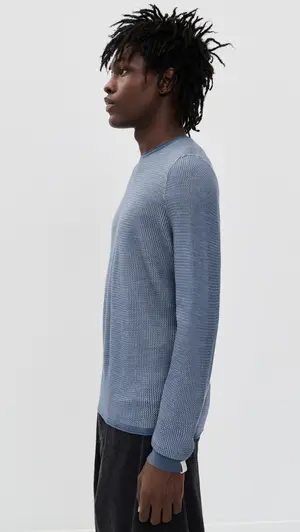 Rag & Bone Gregory Merino Long Sleeve Crew - Lblue